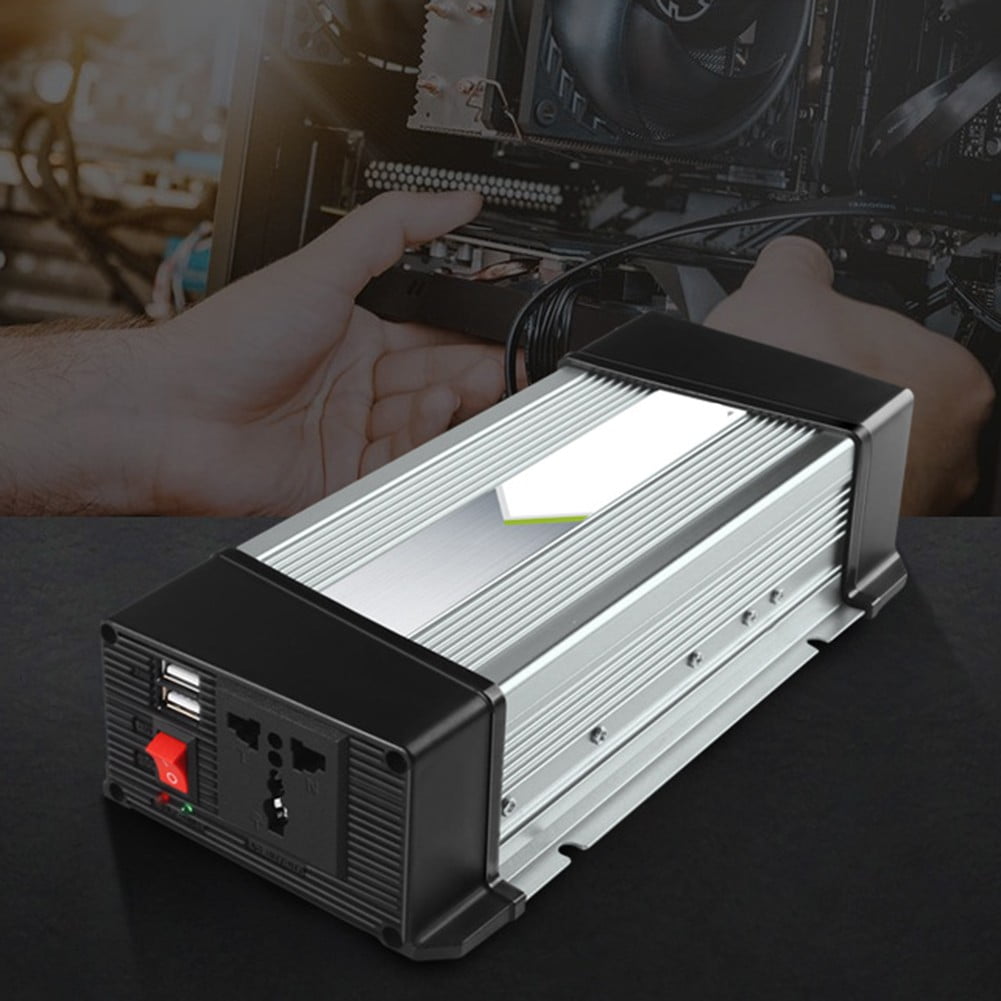 Black Car Power Inverter 12v To 220v Car Inverter Electricity ...