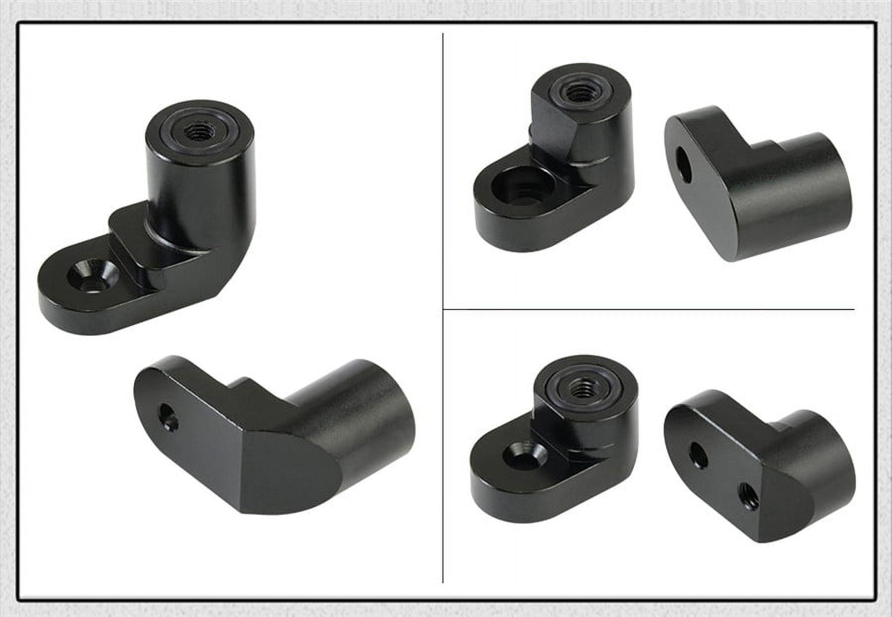 Black Car Rear Wing Spoiler Riser Lift Extension Kit For Ford Fiesta ST ...