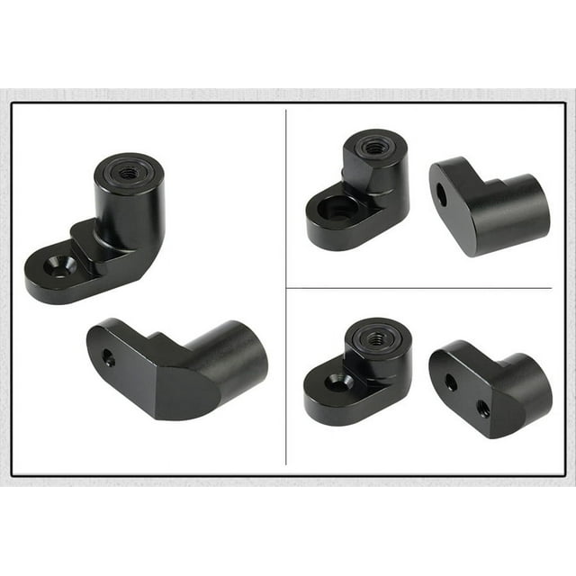 Black Car Rear Wing Spoiler Riser Lift Extension Kit For Ford Fiesta ST ...