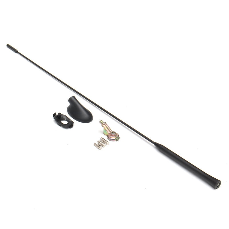 Black Car Roof AM/FM Antenna Aerial Mast with Base Kit For Ford Focus ...