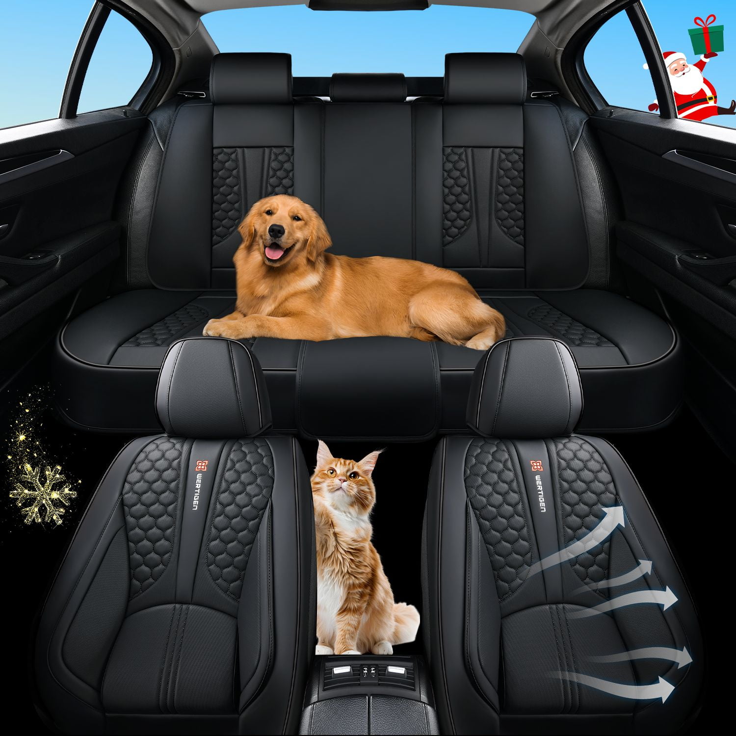 Black Car Seat Covers for Mazda CX-5 2013-2025 Car Seat Cover , PU ...