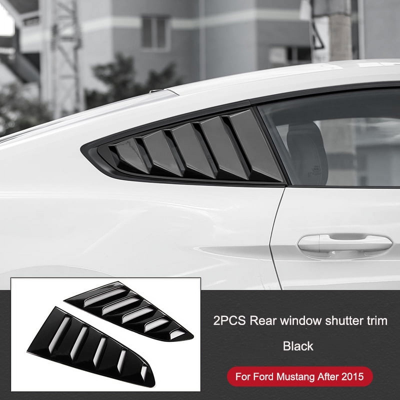 Black-Car Side Window Scoop, Five Slot Open Louvers Cover, 1/4 Look ...
