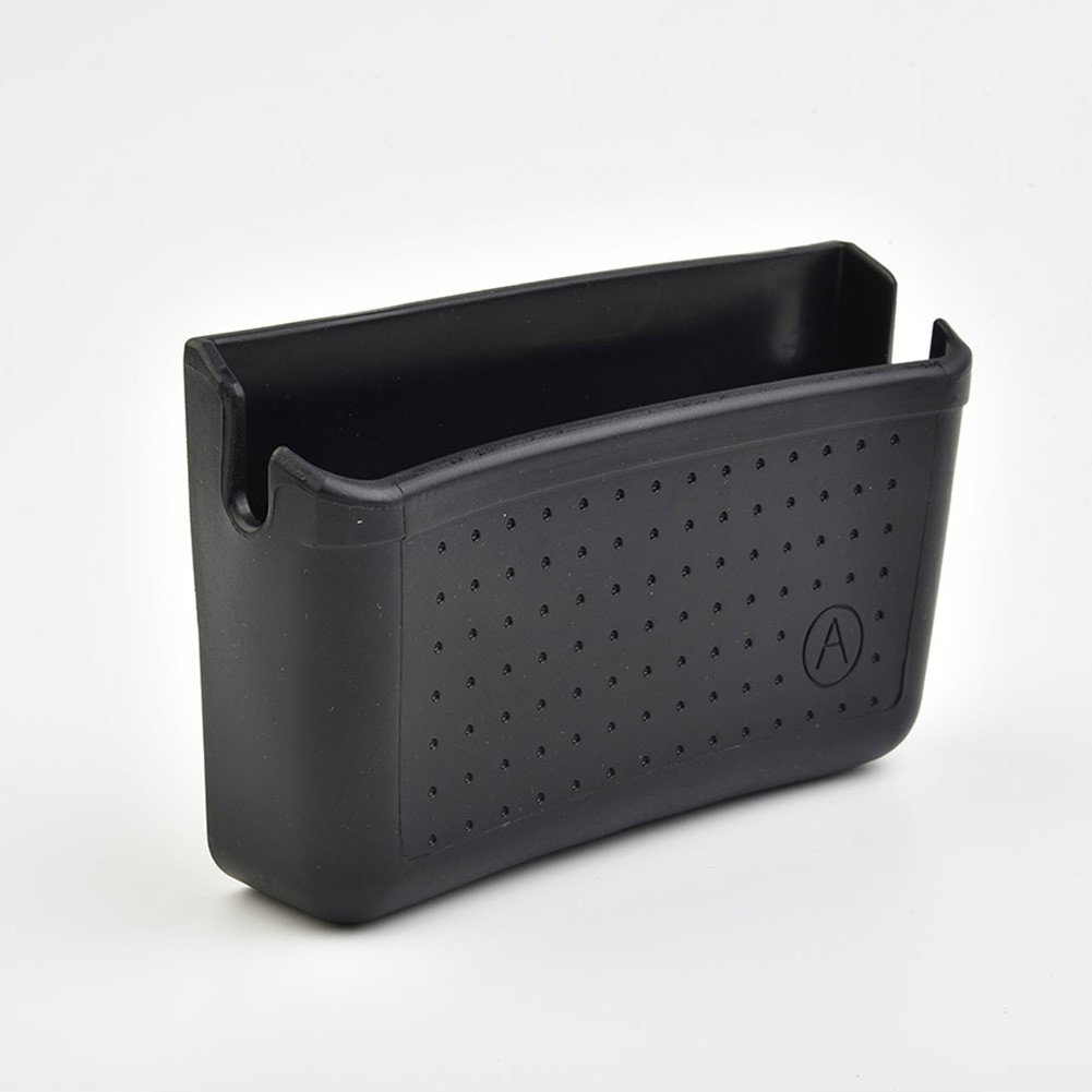 Black Car Storage Box Organizer Pocket Console Holder For Mobile Phone ...
