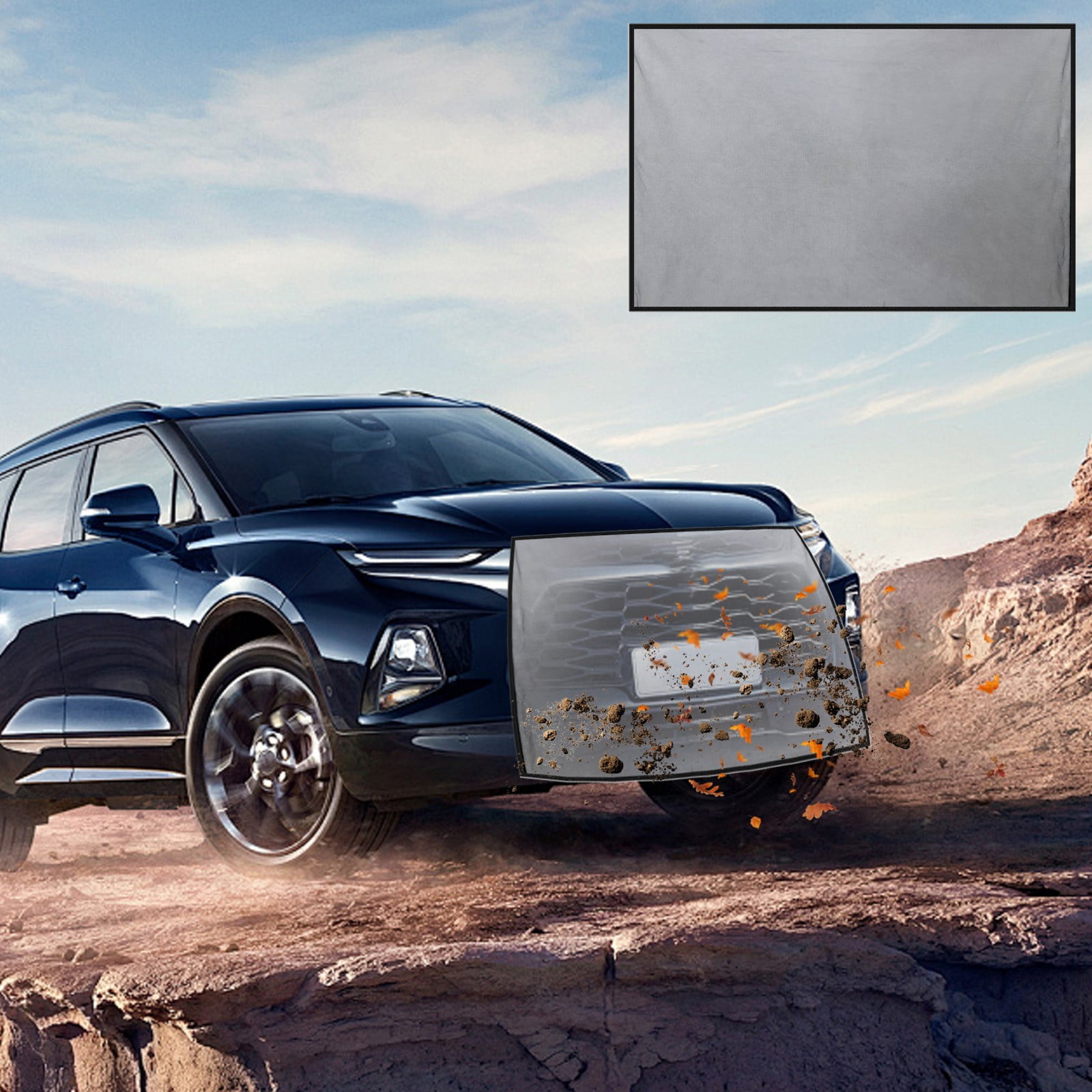 Black Car Water Tank Protection Net Catkins Net Poplar Catkins Net ...