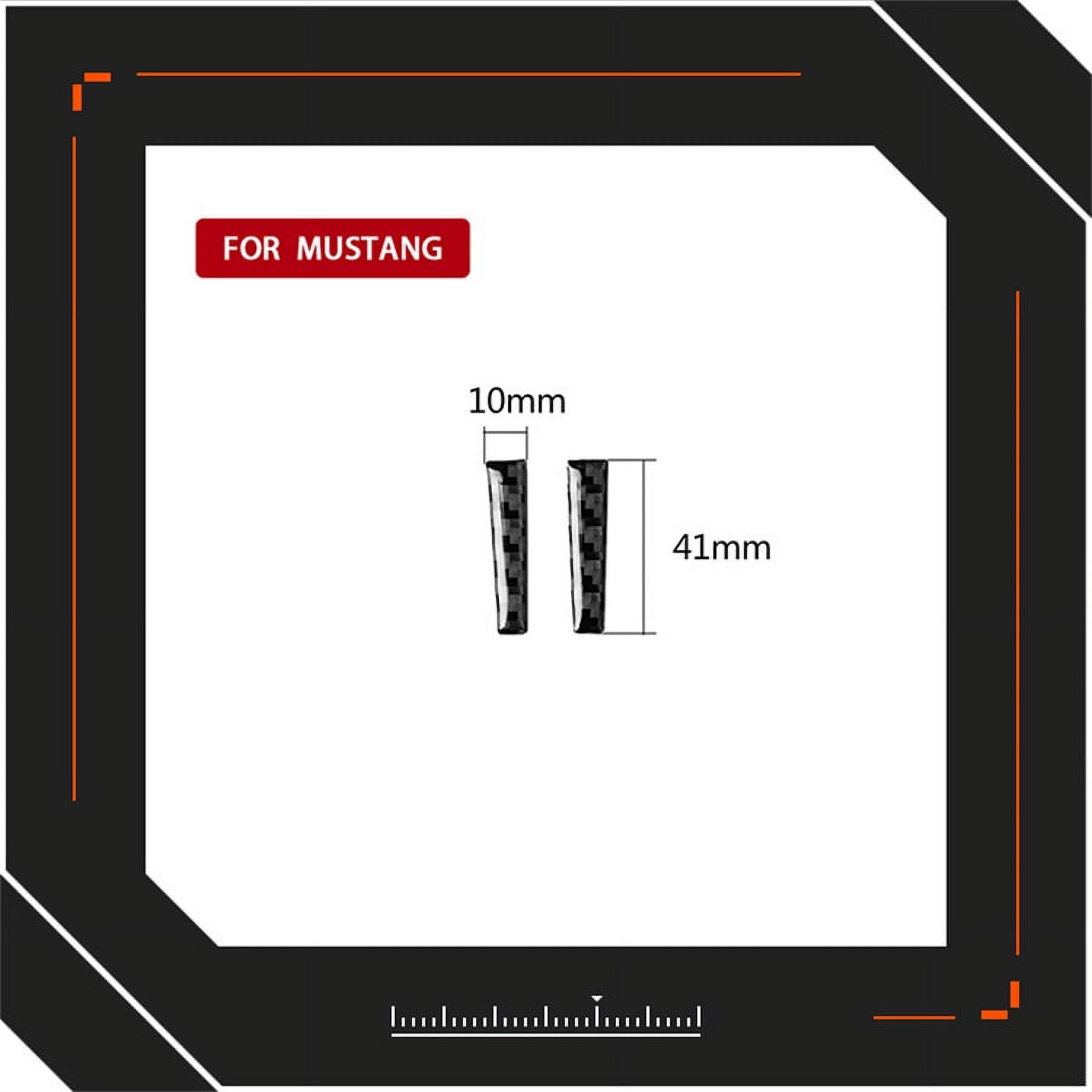 Black Carbon Fiber Handlebar Stickers on Both Sides For 2015-2020 Ford ...