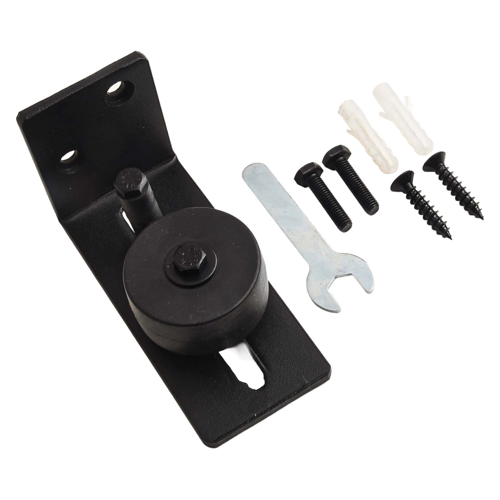 Black Carbon Steel Door Stop with Screws for Sliding Barn Doors,8 ...