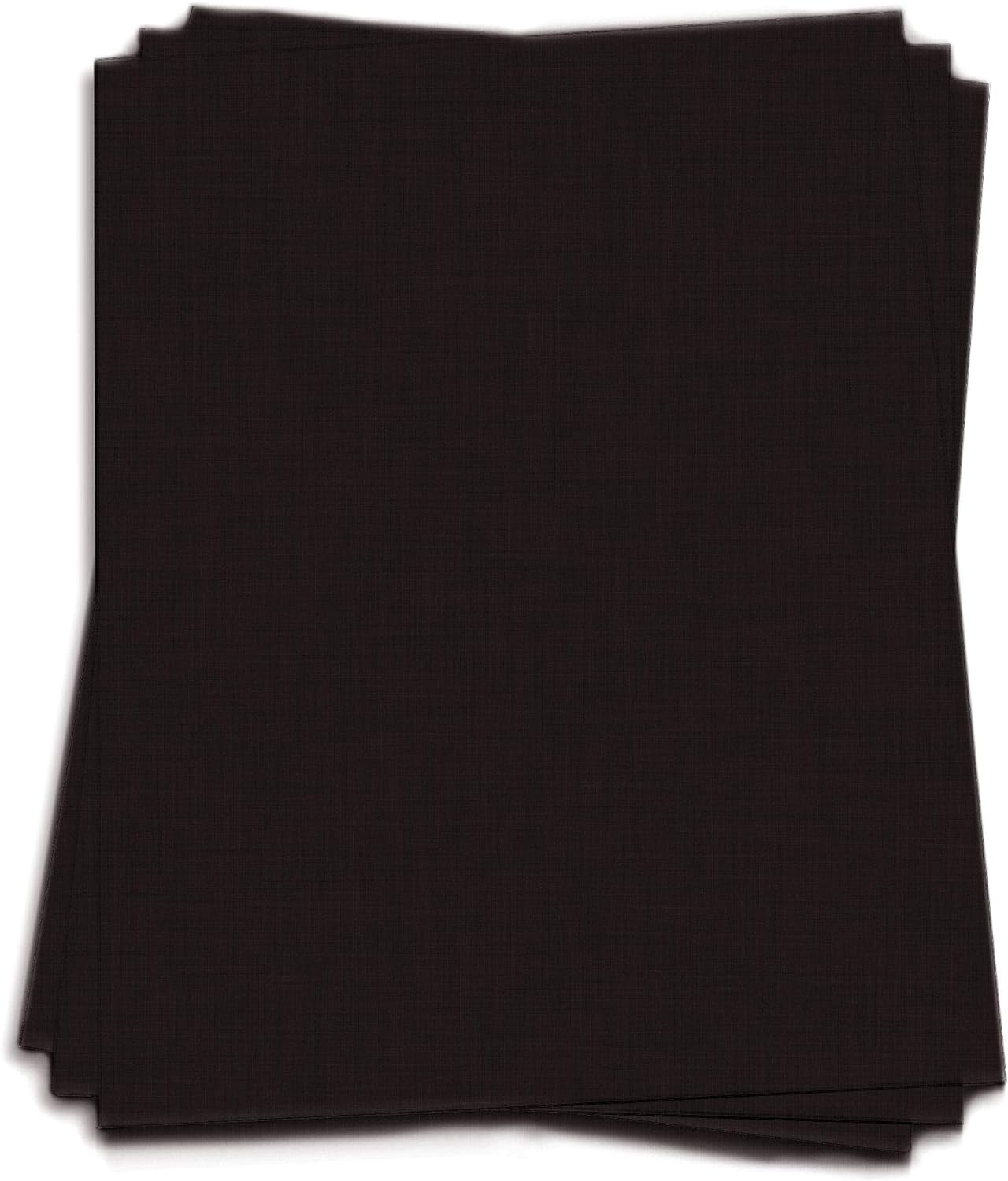 Black Card Stock - 8 1/2 x 11 LCI Linen 100lb Cover, 25 Pack - Walmart.com