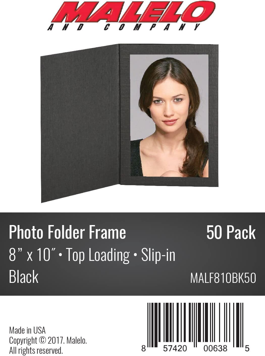 Black Cardboard Photo Folder Frame 8x10 - Pack of 50 - Walmart.com