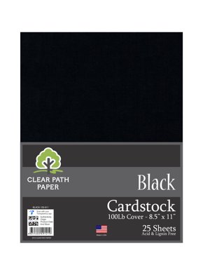 Cardstock in Paper | Black - Walmart.com