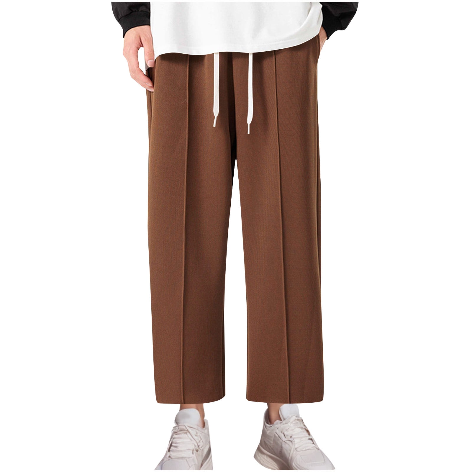 Black Cargo Mens Open Bottom Drawstring Sweatpant Mens Sweatpants ...