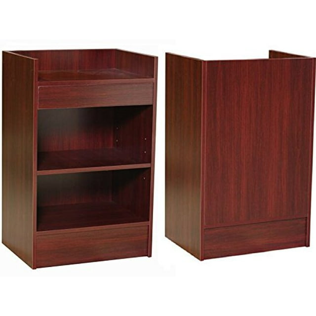 Black Cash Register Stand, Adjustable Shelf, Drawer, 24"W X 38"H X 18"D ...