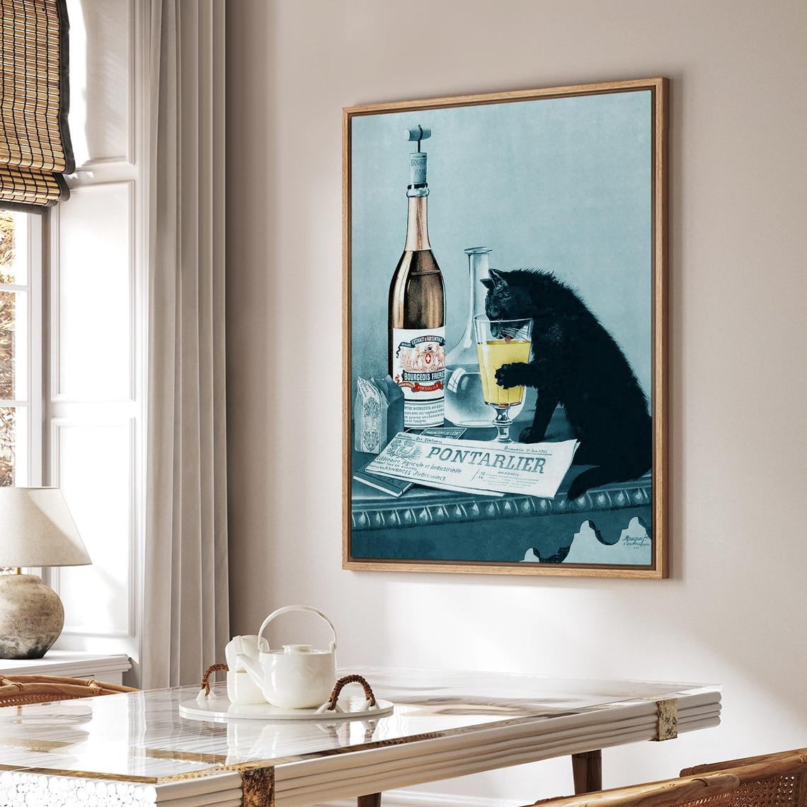 Black Cat Absinthe French Vintage Poster, Unframed Size 24x36 - Walmart.com