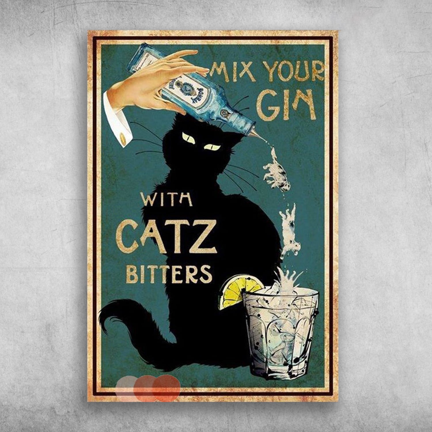 Black Cat And Gin - Mix Your Gin, With Catz Bitters, Cat Ans Wine 11 x ...