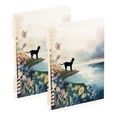 Black Cat Beside River Flowers Notebook Detachable Coil Notebook Diary ...