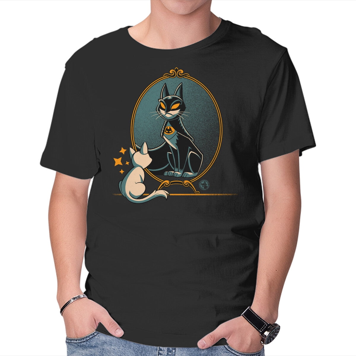 Black Cat Black Bat Unisex T-Shirt Tee Sweatshirt Hoodie Tank Top ...
