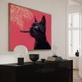 Black Cat Bold Pop Modern Cat Illustration Stylish Animal Contemporary ...