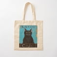 Black Cat Cafe Canvas Tote Bags, Reusable Shopping Bag - Walmart.com