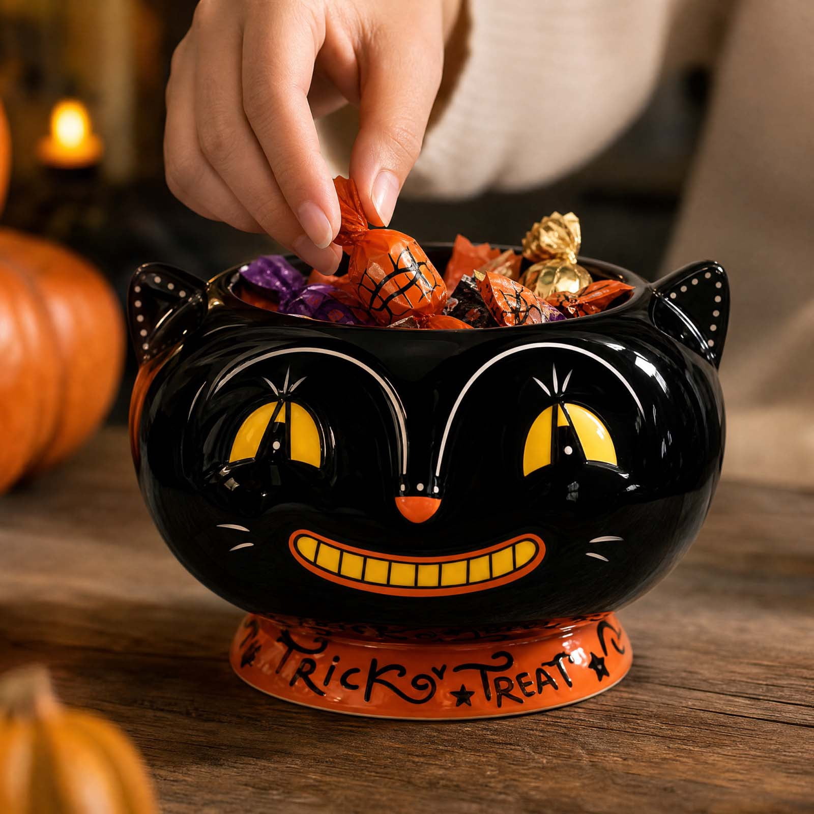 Black Cat Candy Bowl, 6