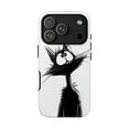 Black Cat Cartoon Vector Artwork Cute Minimalist Style Phone Case 17 16 15 14 13 12 11 Pro Max ...