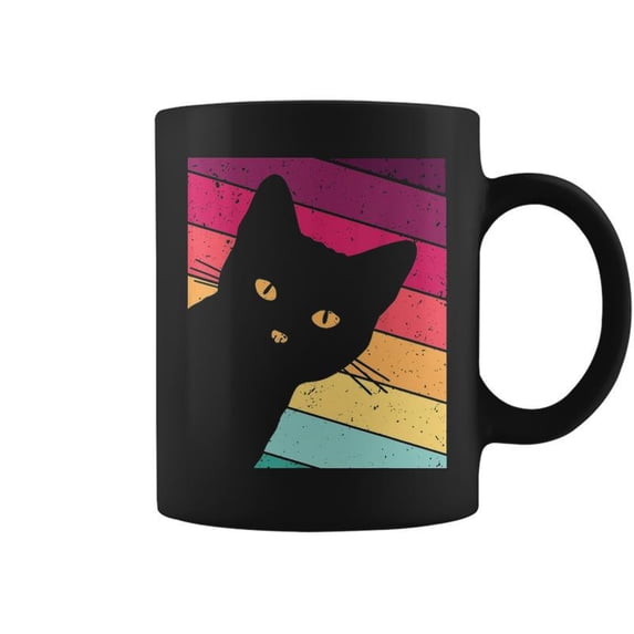 Black Cat Cat Coffee Mug - Walmart.com