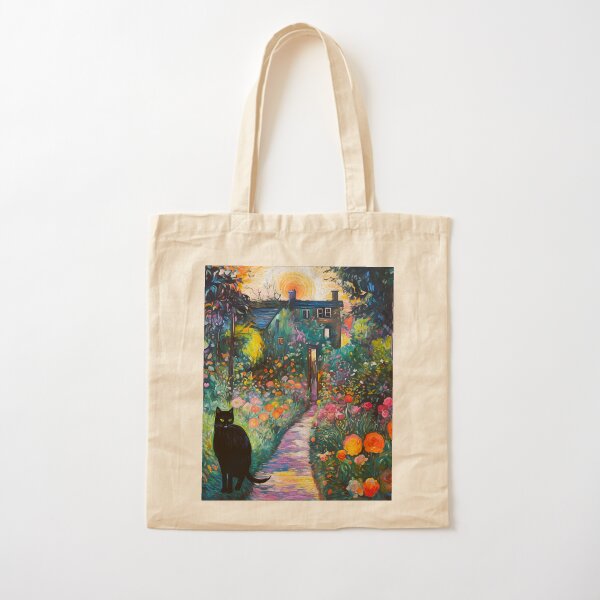 Black Cat, Cats, Cat Monet, Monet Garden, Garden, Colorful, Claude ...