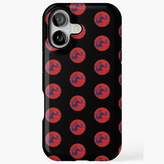 Black Cat Couple Halloween Art Compatible Phone Case for iPhone 11–17 ...