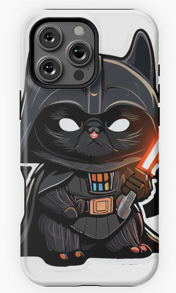 Black Cat Cute Costume Light Saber Phone Case for iPhone 11 12 13 14 15 ...
