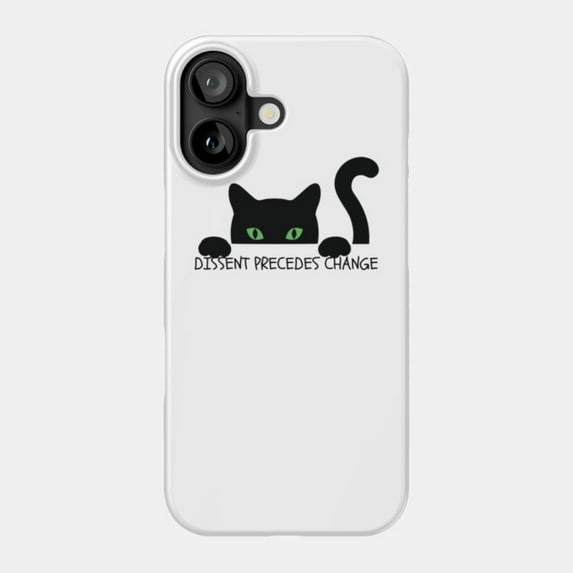 Black Cat Dissent Precedes Change Case for iPhone 11,12,13,14,15,16,17 ...