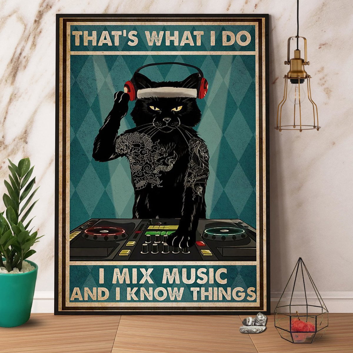 Black Cat Dj That'S What I Do I Mix Music And I Know Things Paper ...