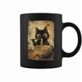 Black Cat Eating Ramen Japan Cute Cat Kawaii Anime Coffee Mugs ...