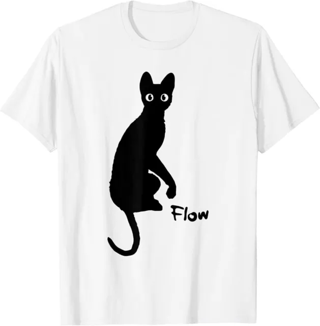 Black Cat Flow T-Shirt,Red color,size 2XL - Walmart.com