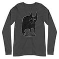 Black Cat Folk Art Cute Kitty Gothic Birthday Housewarming Gift Quirky ...