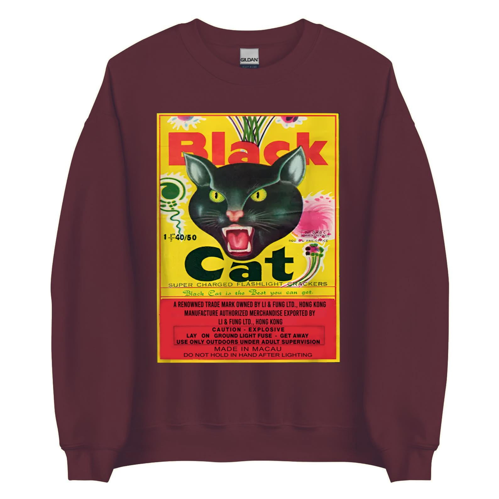 Black Cat Graphic T-shirt-TH3825 - Walmart.com