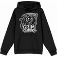 Black Cat Grim Reapurr Adult Blue Long Sleeve Hoodie-Medium - Walmart.com