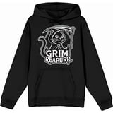 Black Cat Grim Reapurr Adult Blue Long Sleeve Hoodie-Medium - Walmart.com