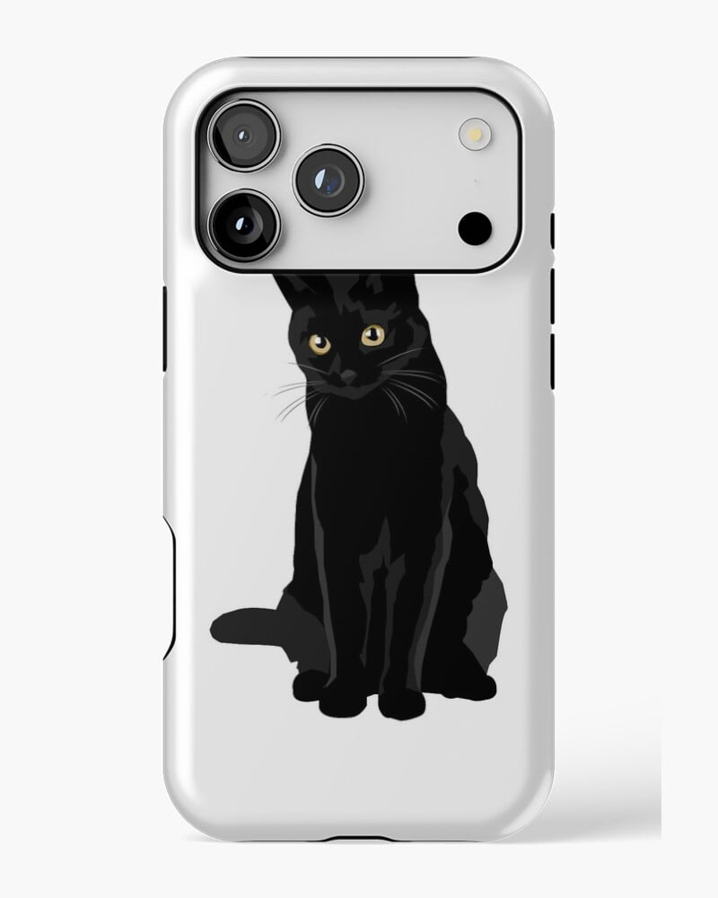 Black Cat H1236 Premium Durable Case for iPhone 17 16 15 14 13 12 11 ...