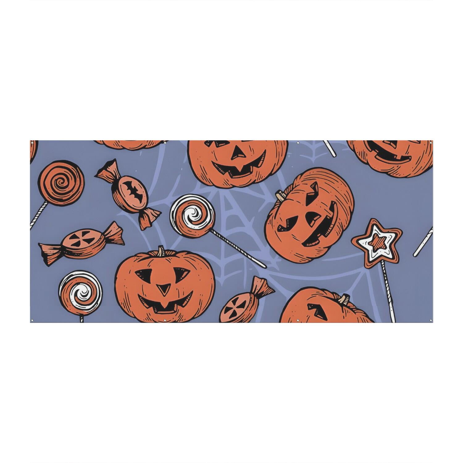 Black Cat Halloween Garage Door Cover - 13ft Wide Full Moon Spooky ...