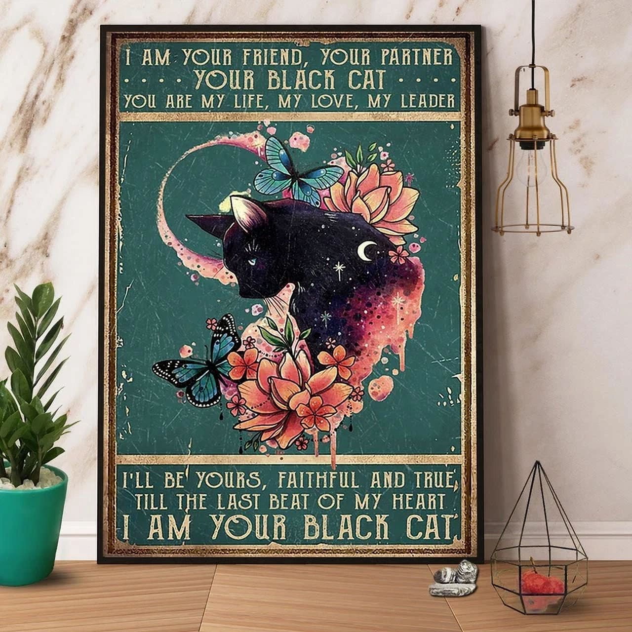 Black Cat I Am Your Friend I'M Your Best Friend Your Partner Your Black ...