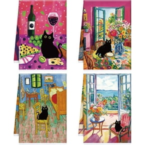 Cat Themed Kitchen Towels