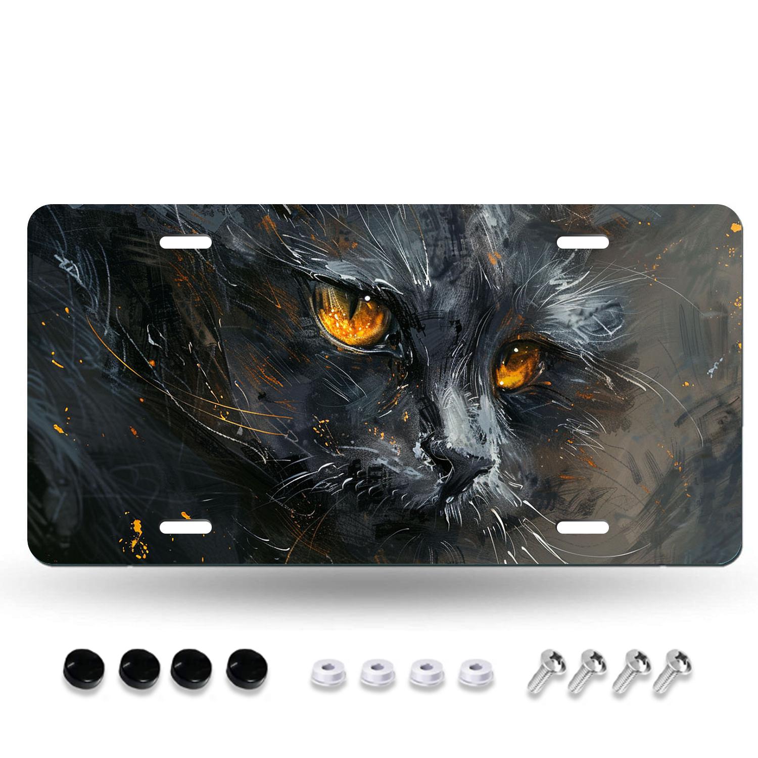 Black Cat Kitten Maine Coon Animal stunning Plate Cover, Decorative ...