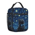 Black Cat Lunch Box Ornate Gold Frame Pattern, Convenient; keeps ...