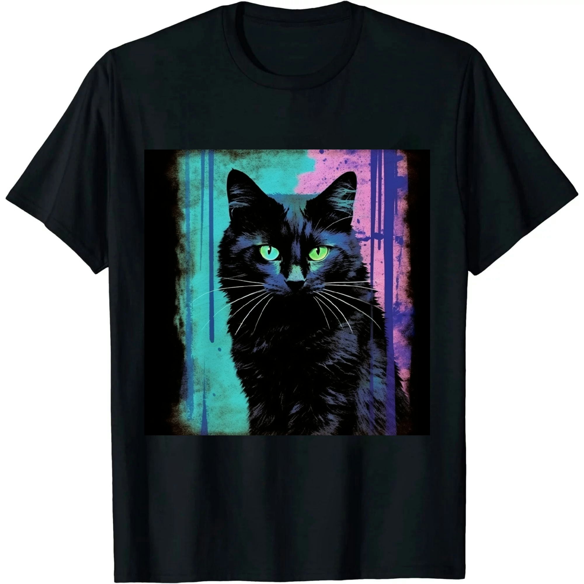 Black Cat Male LGBT LGBTQ Gay MLM Pride Funny Cat Lover T-Shirt ...