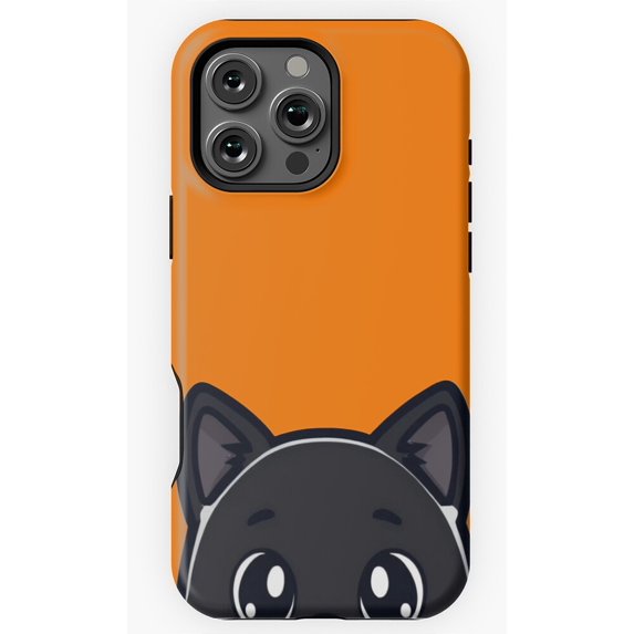 Black Cat Minimalist Design Phone Case for iPhone 11 12 13 14 15 16 Pro ...