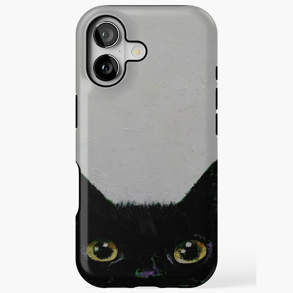 Black Cat Minimalist Pet Design Compatible Phone Case for iPhone 11–17 ...