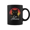Black Cat Mom Mama Retro Wildlife Happy Mothers Day 2024 Coffee Mugs ...
