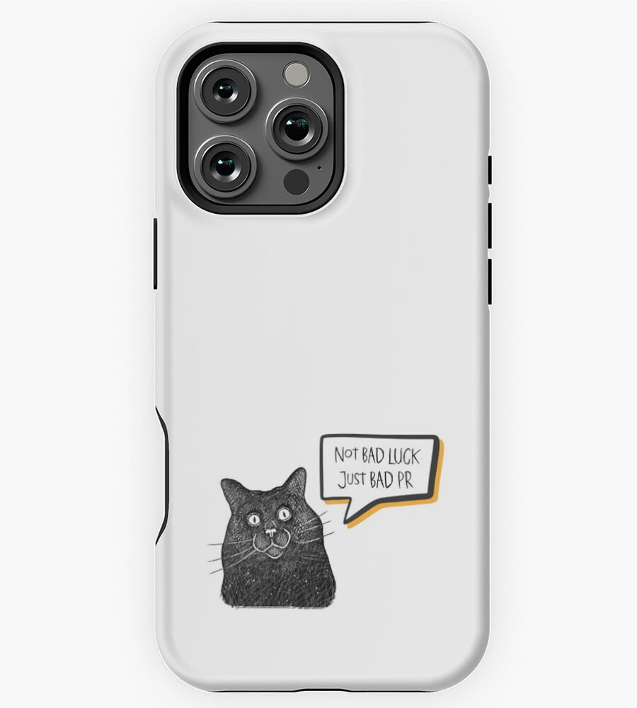 Black Cat Not Bad Luck GA10463 Phone Case for iPhone 11 to 17 Pro Max ...