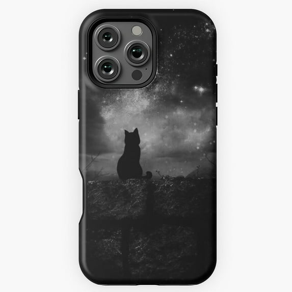 Black Cat Paint Splatter Abstract Art Phone Case for iPhone 11 12 13 14 ...