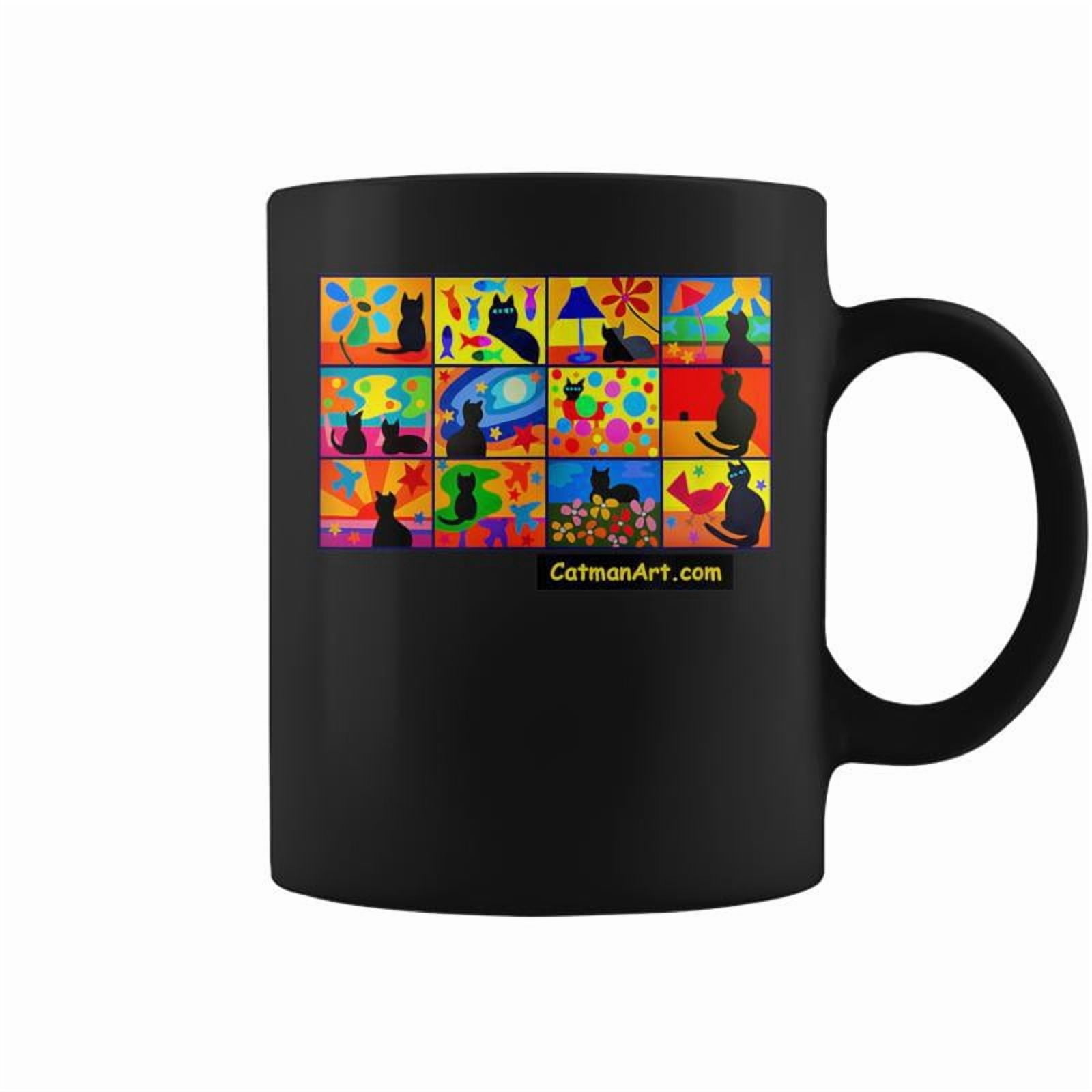 Black Cat Paintings Coffee Mug - Walmart.com