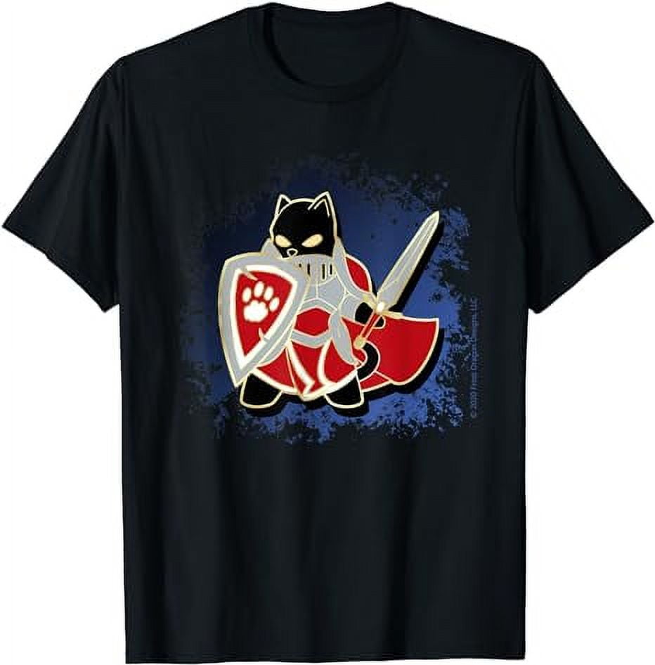 Black Cat Paladin T-Shirt - Walmart.com