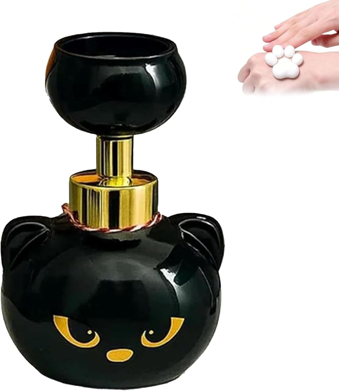 Black Cat Paw Soap Dispenser, Automatic Foaming Hand Pump with Fun Paw ...